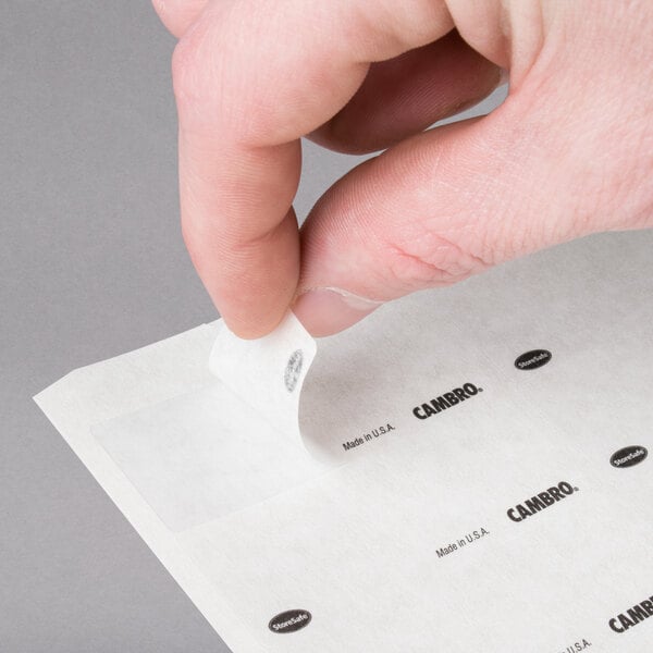 Cambro SLL30 StoreSafe 2 1/2" x 1" Printable Dissolvable Product Labels ...