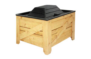 Marco Company Orchard Bin Riser 28" x 20" x 7" - Black