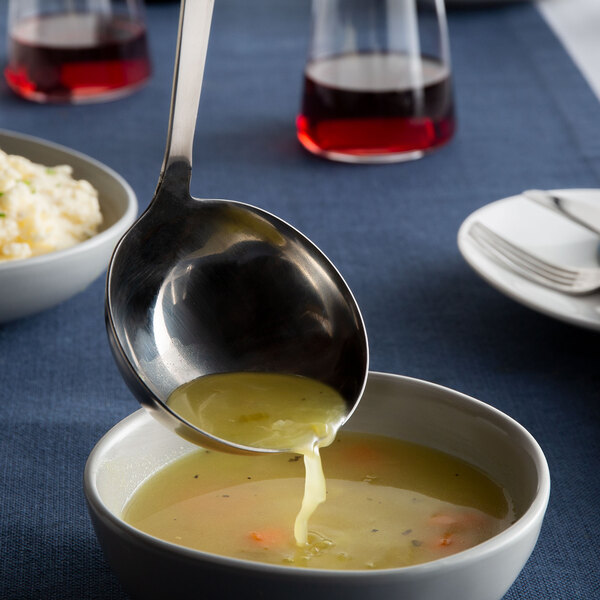 American Metalcraft SLL4 Belaire 4 oz. Stainless Steel Ladle with ...