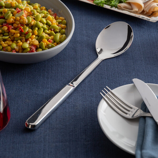 American Metalcraft SSP120 Belaire 12" Stainless Steel Solid Spoon with ...