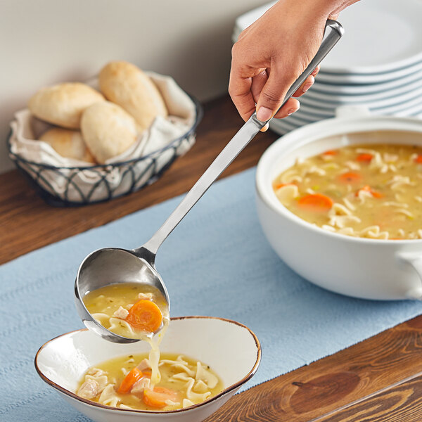 American Metalcraft SLL6 Belaire 6 oz. Stainless Steel Ladle with ...