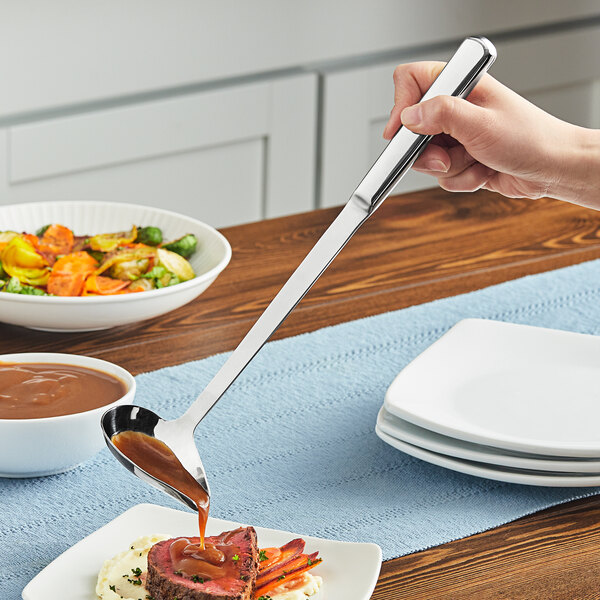 American Metalcraft SLL1 Belaire 1 oz. Stainless Steel Spout Ladle with ...