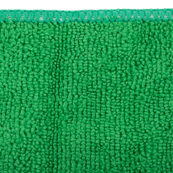 Unger MC400 SmartColor MicroWipe 16" x 16" Green Light-Duty Microfiber ...