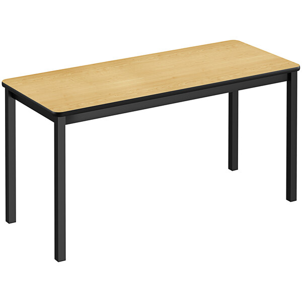 Correll 30" x 60" Fusion Maple Lab Table - 36" Height