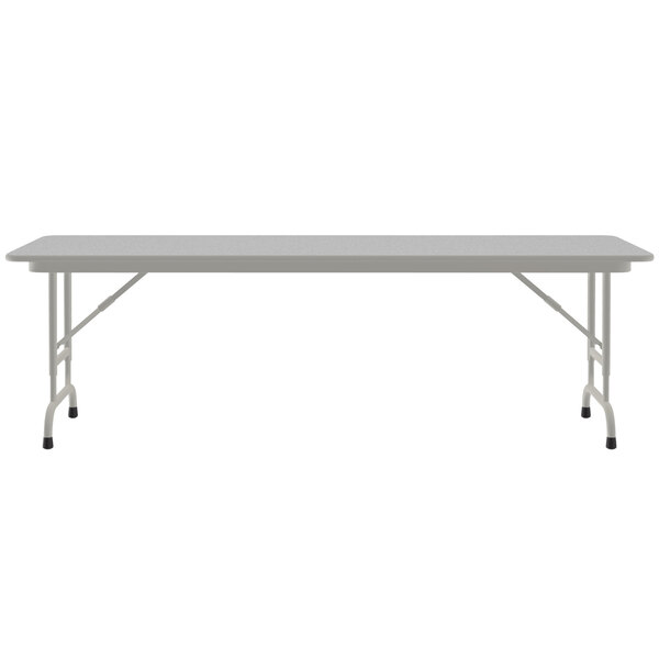 Correll 24" x 60" Gray Granite Light Duty Melamine Adjustable Height ...