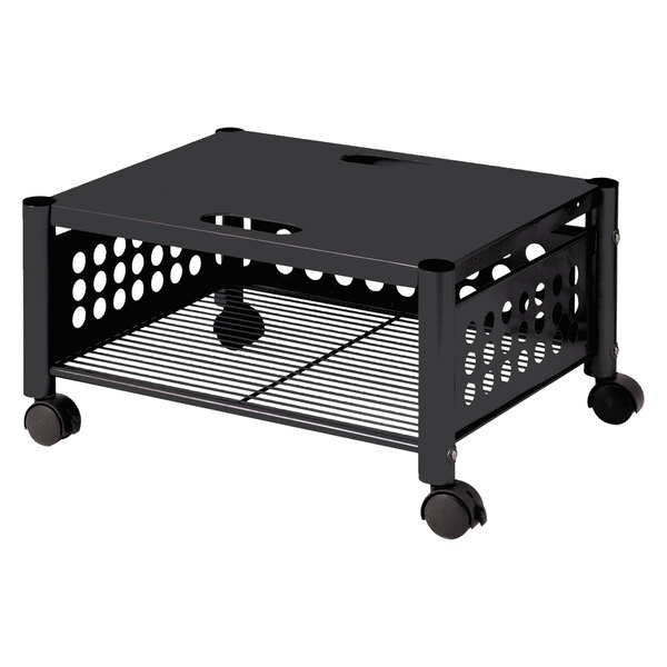 Vertiflex VF52009 21 1/2" x 17 7/8" x 11 1/2" Black One-Shelf Underdesk ...