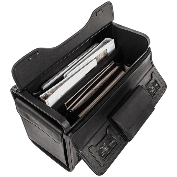 Stebco 456110BLK 19" x 9" x 15 1/2" Black Koskin Catalog Case on Wheels