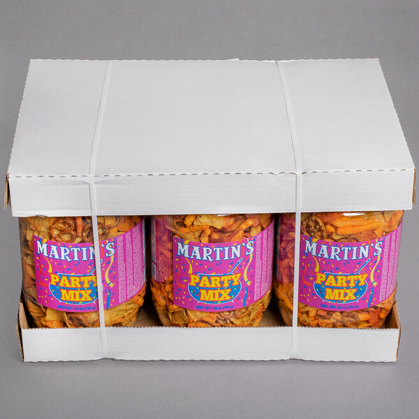 Martin's 28 oz. Party Mix Barrel - 6/Case