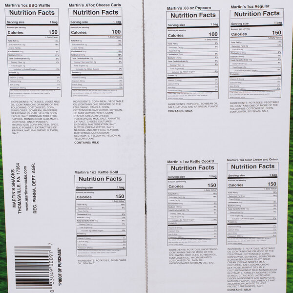 Martin's 35 Count Big Box Mixed Variety Snack Pack