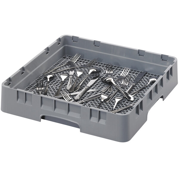 Cambro FR258L40151 Soft Gray Full Size Camrack Flatware Rack