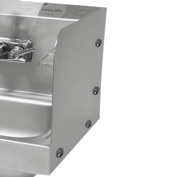Advance Tabco 7-PS-27 Bolted Side Splash for 10" x 14" Sinks with ...