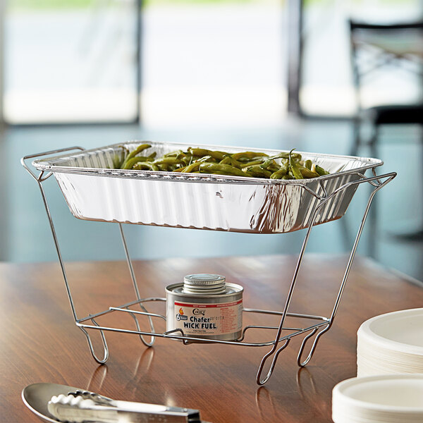 Choice Chrome Wire Chafer Stand for 1/2 Size Disposable Pans