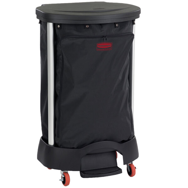 Rubbermaid Premium 30 Gallon Step-On Linen Hamper with Executive Black ...