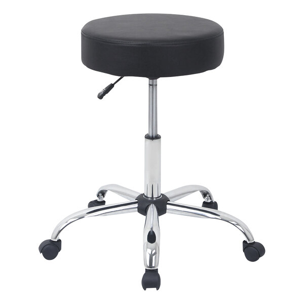 Alera ALEUS4716 Black Adjustable Height Lab Stool