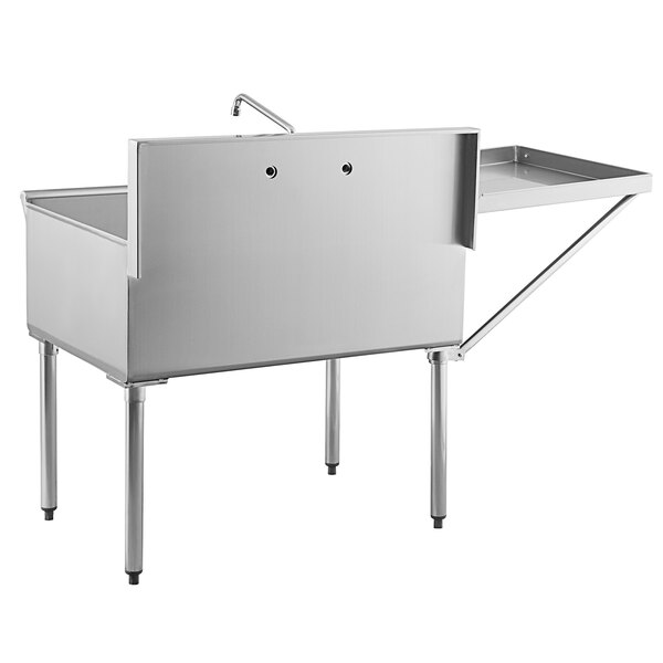 Steelton 36" 16-Gauge Stainless Steel One Compartment Commercial ...