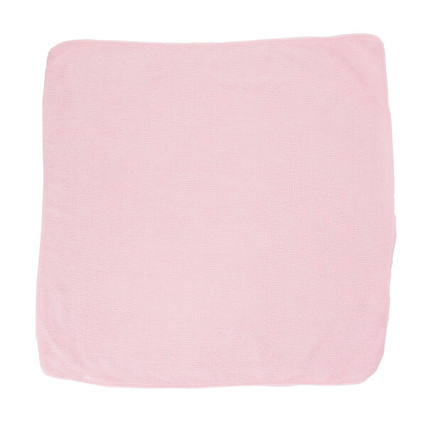 Rubbermaid 1820581 HYGEN Sanitizer Safe 16" x 16" Pink Microfiber Cloth