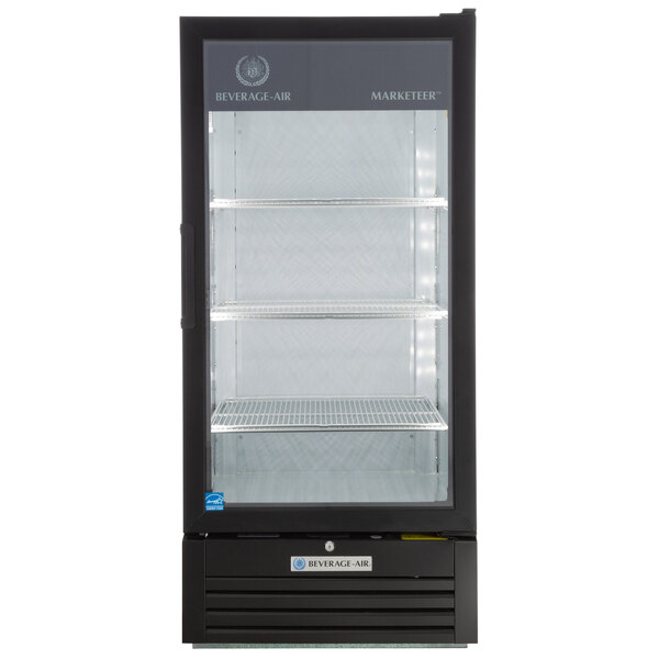 Beverage-Air MT10-1B 25" Marketeer Series Black Refrigerated Glass Door ...