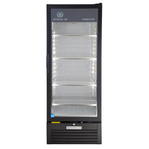 Beverage-Air MT12-1B 25" Marketeer Series Black Refrigerated Glass Door ...