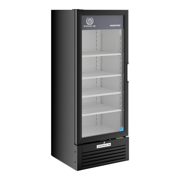 Beverage-Air MT12-1B-18 25" Marketeer Series Black Refrigerated Glass ...