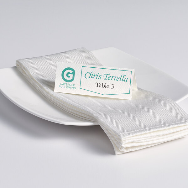 Avery® 16109 1 7/16" x 3 3/4" White Textured Uncoated Perforated Place ...