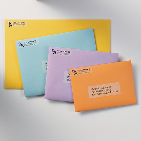 Avery® 08667 Easy Peel 1/2" x 1 3/4" Matte Clear Return Address Labels ...