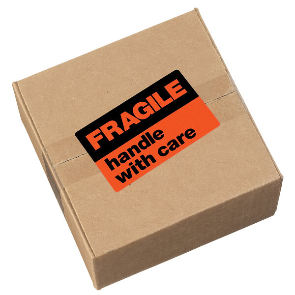 Avery® 05283 3" x 5" Neon Red Fragile Handle with Care Mailing Labels ...