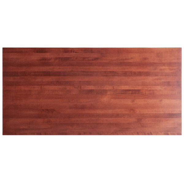 Lancaster Table & Seating Industrial 30" x 60" Solid Wood Live Edge ...