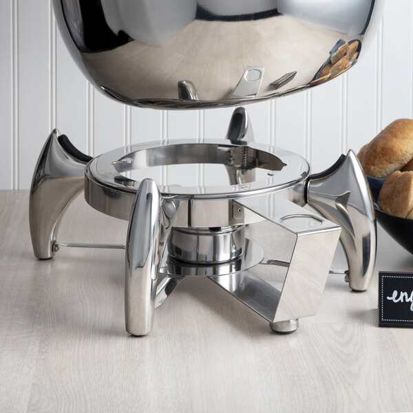 Acopa Voyage 11 Qt. Round Chafer Stand with Fuel Holder