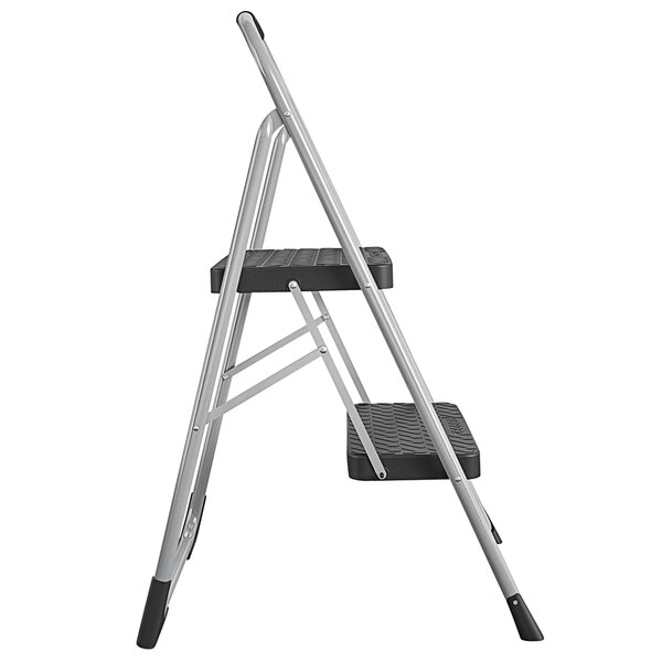 Cosco 11308PBL1E Big Step Black / Gray 2 Step Folding Step Stool