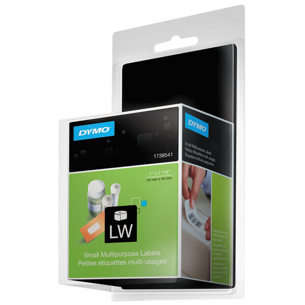 DYMO 1738541 LabelWriter 1" x 2 1/8" White Multipurpose Label Roll ...