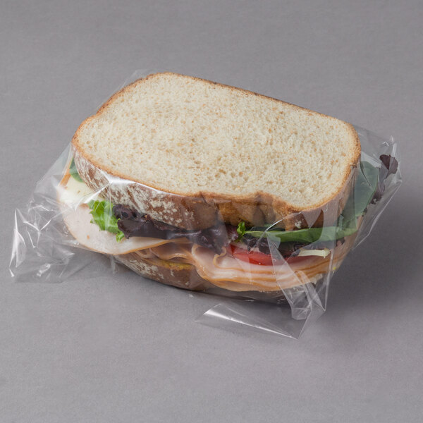 LK Packaging 15" x 15" BOPP Clear Deli Sandwich Wrap - 1000/Case