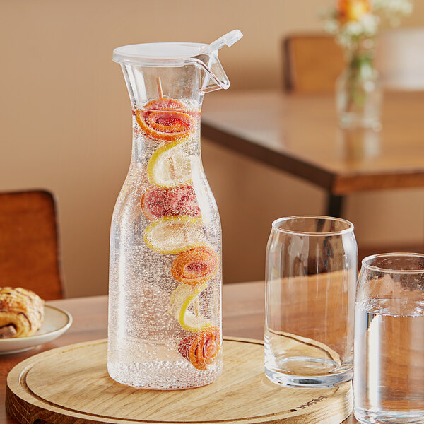 GET BW-1100-CL 36 oz. Customizable Polycarbonate Wine / Juice Decanter ...