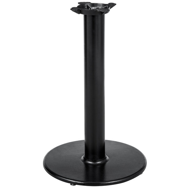 Lancaster Table & Seating Cast Iron 22" Round Black 4" Counter Height ...
