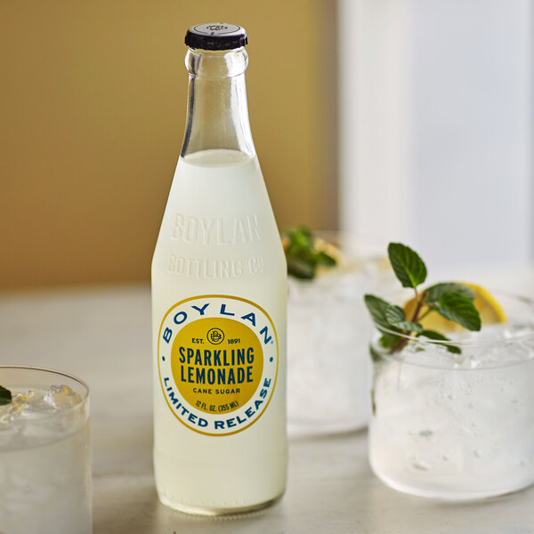 Boylan Bottling Co. Sparkling Lemonade 12 fl. oz. 4-Pack - 6/Case