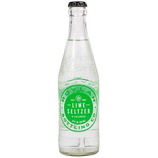Boylan Bottling Co. 12 fl. oz. Lime Seltzer 4-Pack - 6/Case