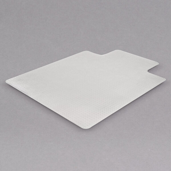 Deflecto CM13233 45" x 53" DuraMat Clear Vinyl Low Pile Carpet Lipped ...
