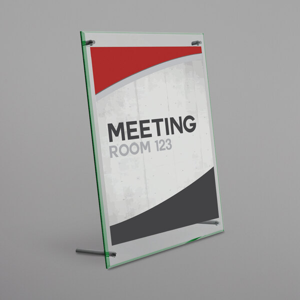 Deflecto 799693 Superior Image 8 1/2" x 11" Premium Green Edge Beveled ...