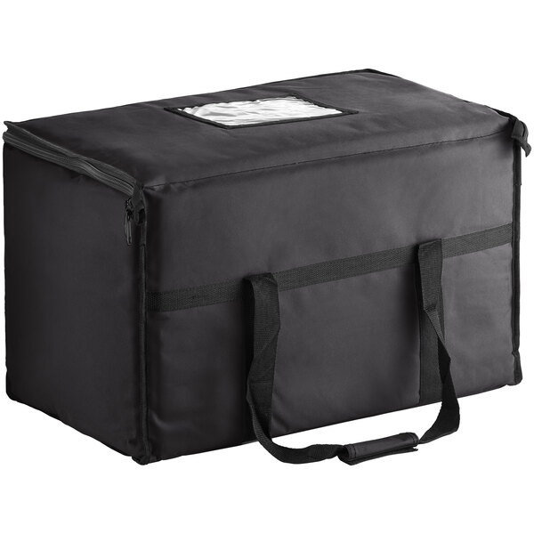 Choice Insulated Food Delivery Bag - Black Nylon