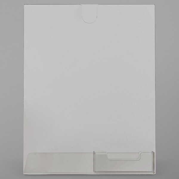 Deflecto 590601 Superior Image 8 1/2" x 11" Clear Slanted Sign Holder ...