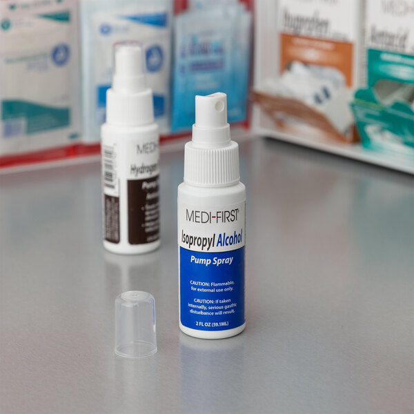 Medi-First 26802 Isopropyl Alcohol 70% Spray Pump Bottle - 2 oz.