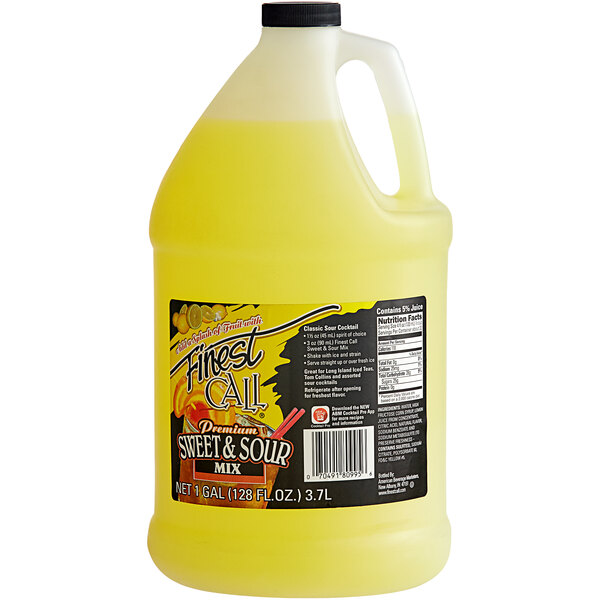 Finest Call 1 Gallon Ready to Use Sweet And Sour Mix 4 Case