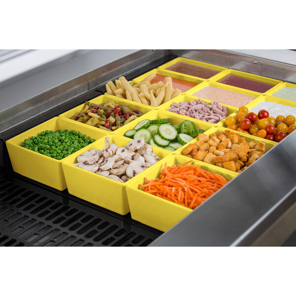 Tablecraft CW5022Y Simple Solutions 1/9 Size Yellow Cast Aluminum Deep ...