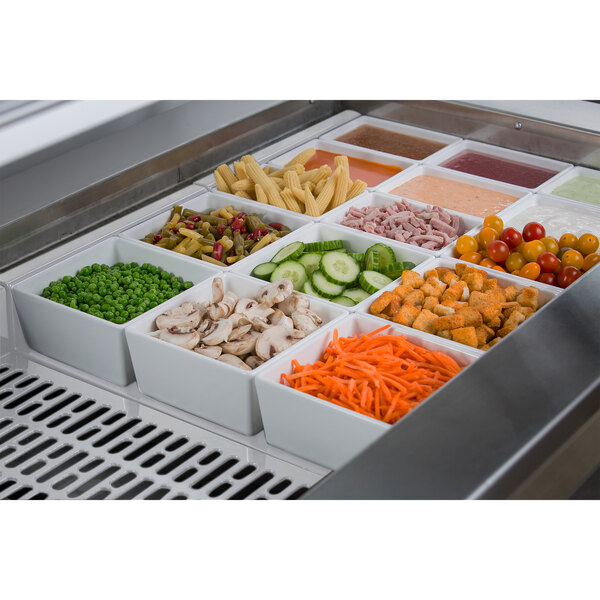 Tablecraft CW1060W Simple Solutions 21 1/4" x 12 7/8" x 3" White Cast ...