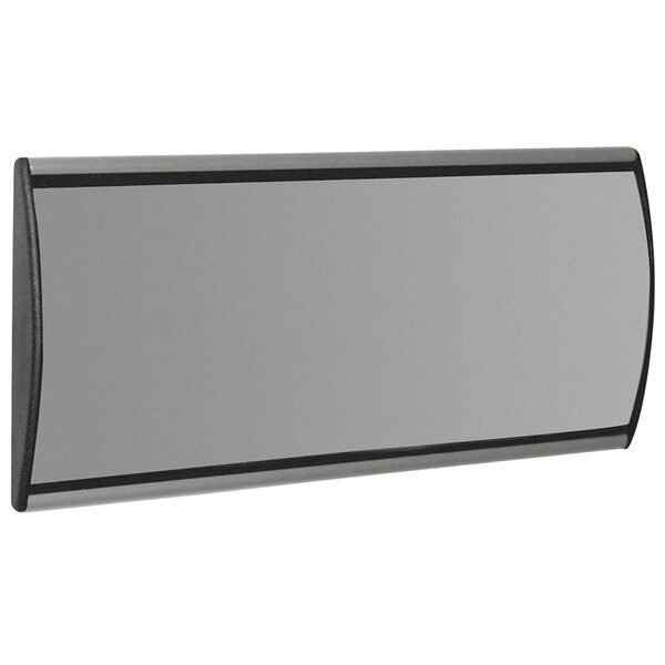 People Pointer 75390 8 3/4" x 4" Black / Silver Aluminum Base Wall ...