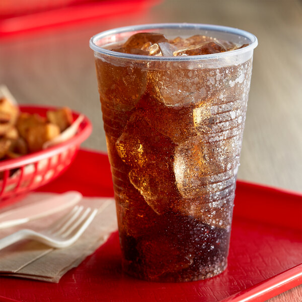 Choice 20 oz. Translucent Thin Wall Plastic Cold Cup - 1000/Case