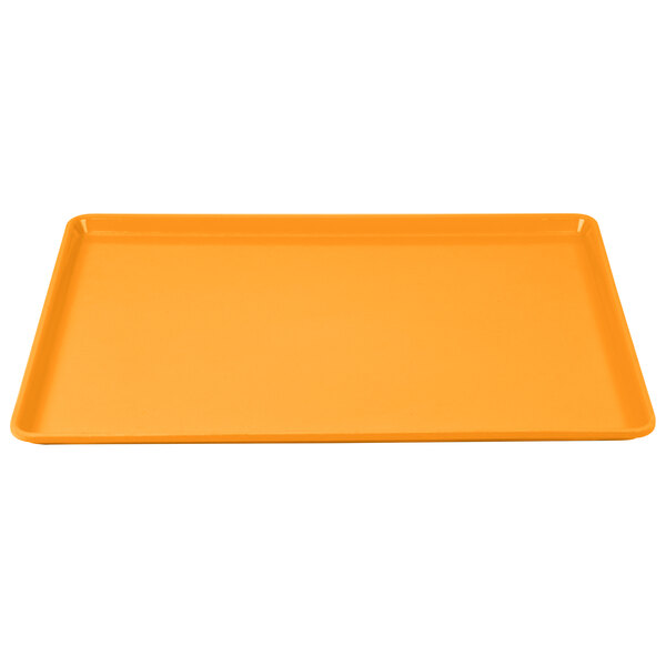Cambro 1418D504 14" x 18" Mustard Dietary Tray - 12/Case