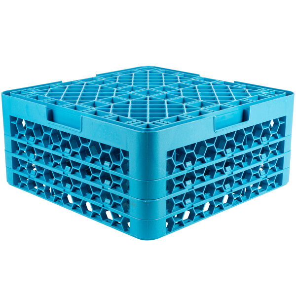 Carlisle RG36-314 OptiClean 36 Compartment Glass Rack with 3 Extenders