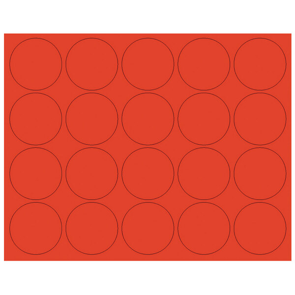 MasterVision BVCFM1604 3/4" Red Interchangeable Circle Magnets - 20/Pack