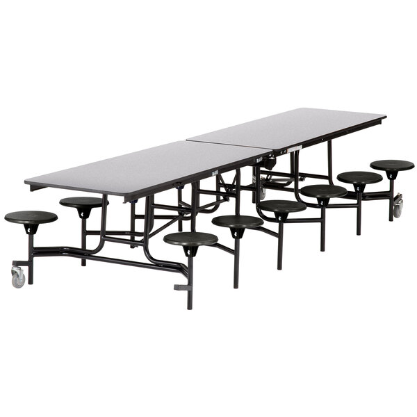 National Public Seating MTS10-MDPECR 10' Rectangular Mobile MDF ...