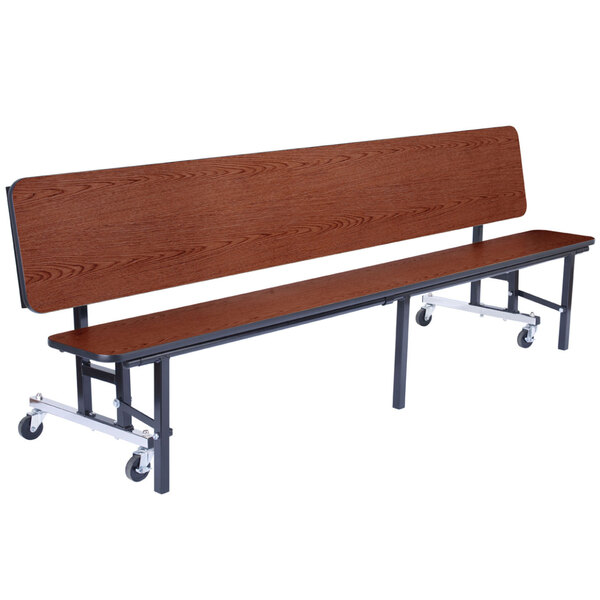 National Public Seating CBG72-PWTMPC 6' Mobile Convertible Bench Unit ...